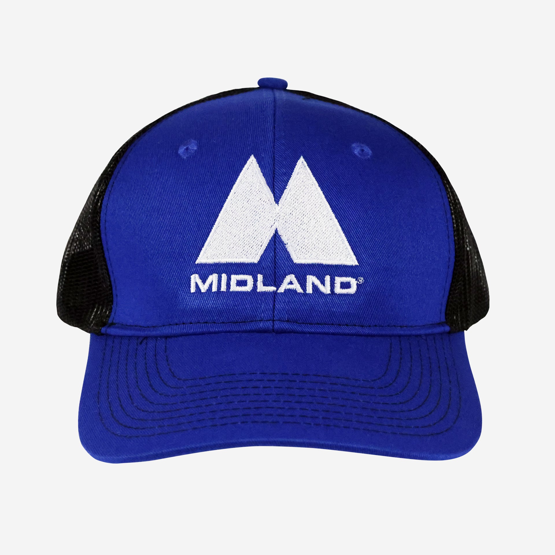 Midland Radio Logo Mesh Back Snapback Cap - Blue/Black | MIDLAND