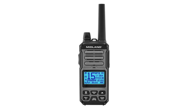 Midland 5-Watt GMRS Handheld 2-Way Radio - GXT67 Pro