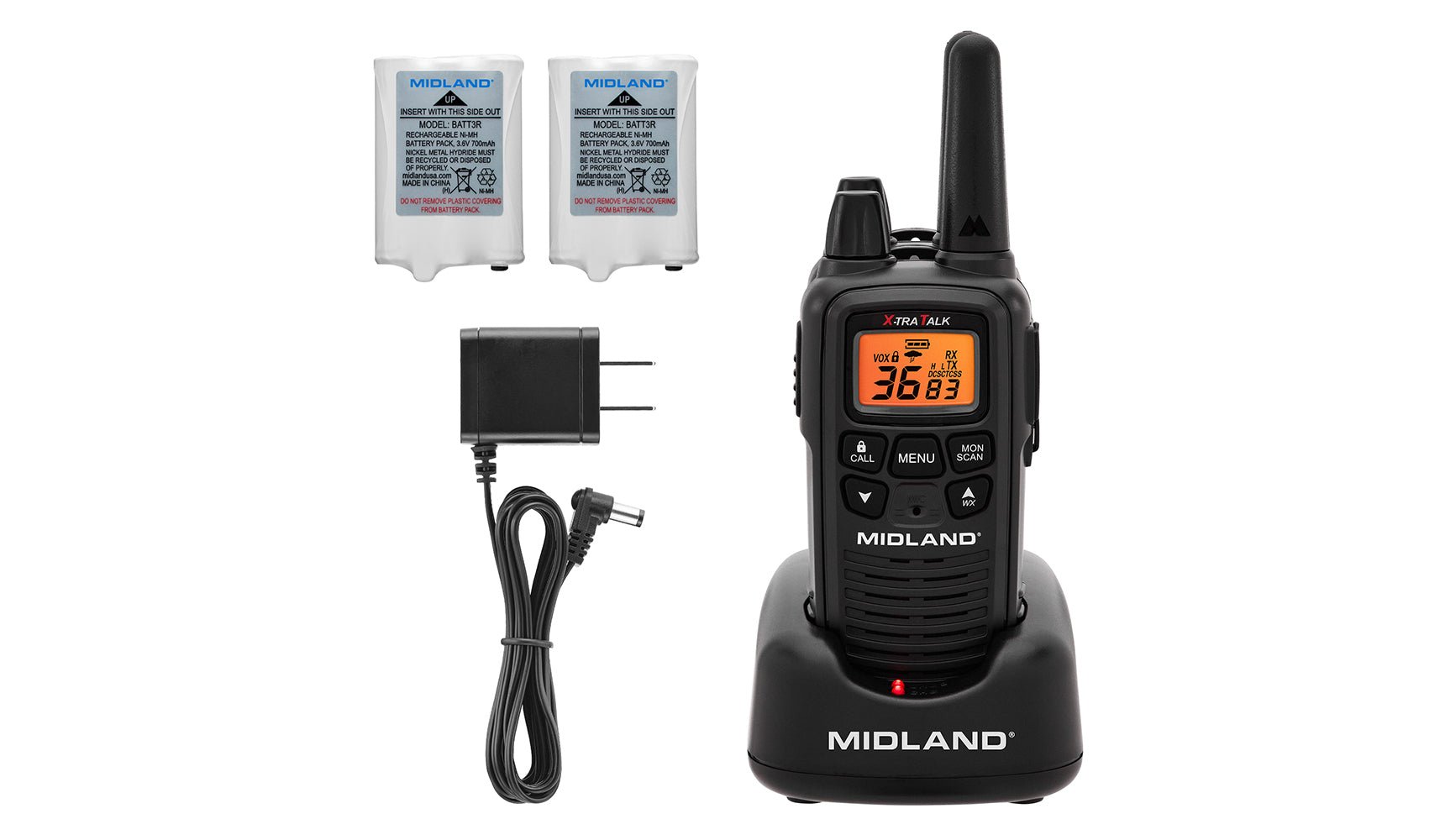 Midland LXT600VP3 Walkie Talkie with 30-Mile Range