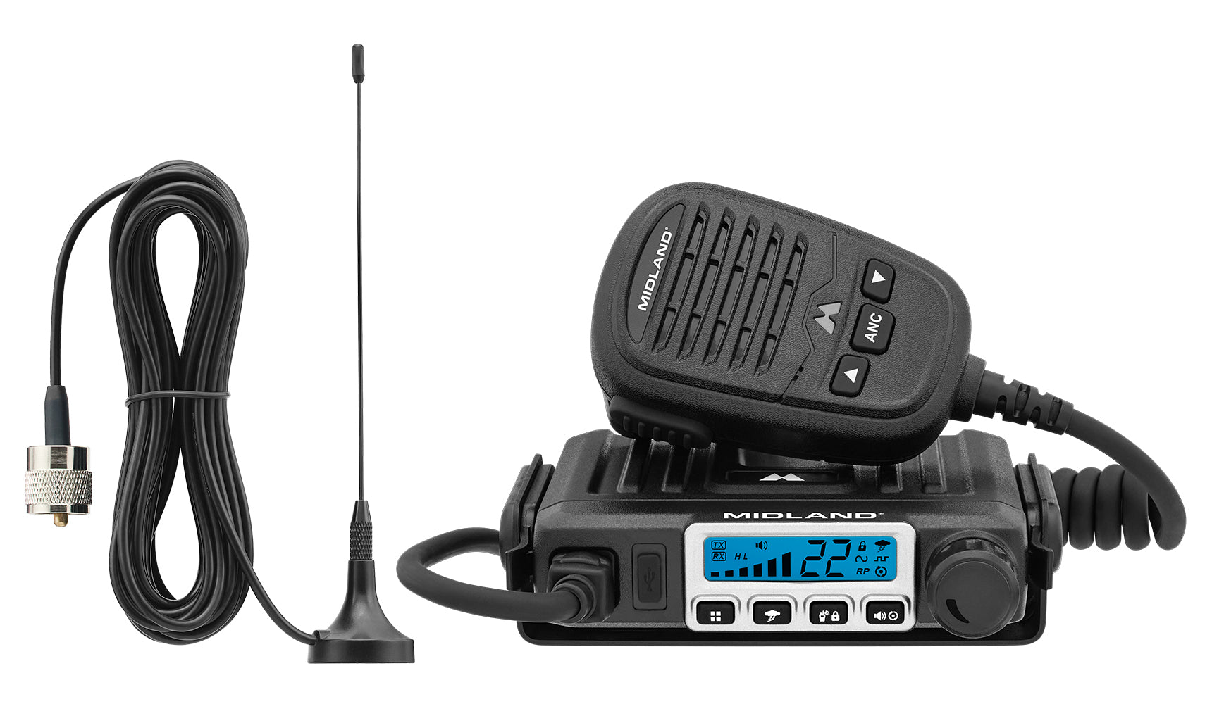 Midland MXT115 MicroMobile 15-Watt GMRS Two-Way Radio