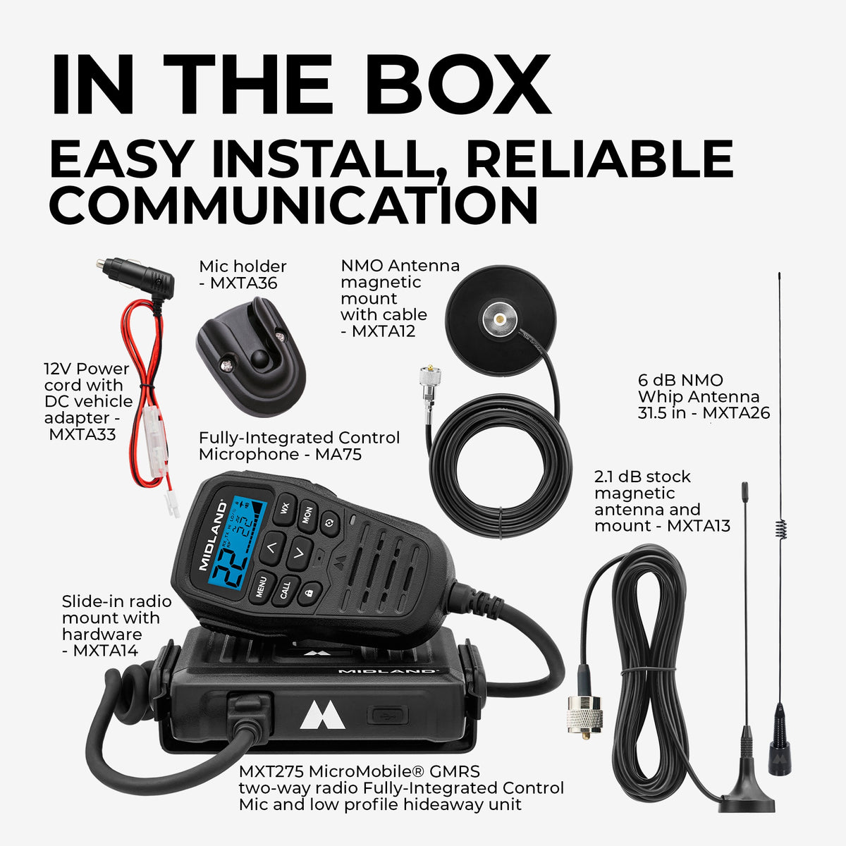 MicroMobile® MXT275-WHIP Extended Range Bundle | Midland Radio – MIDLAND