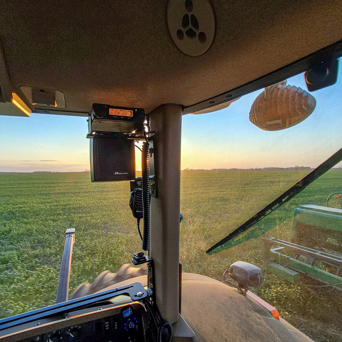 Tractor Cab Mobile Radio Mount for John Deere | Midland Radio