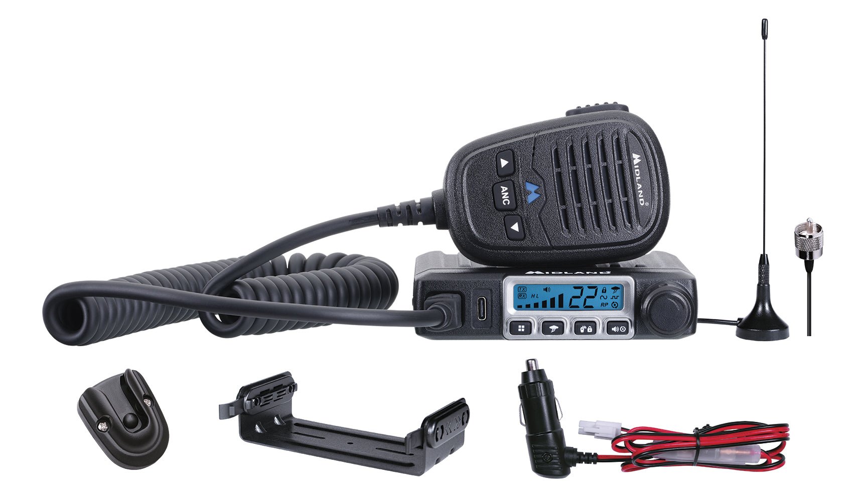 Midland MXT115 MicroMobile 15-Watt GMRS Two-Way Radio
